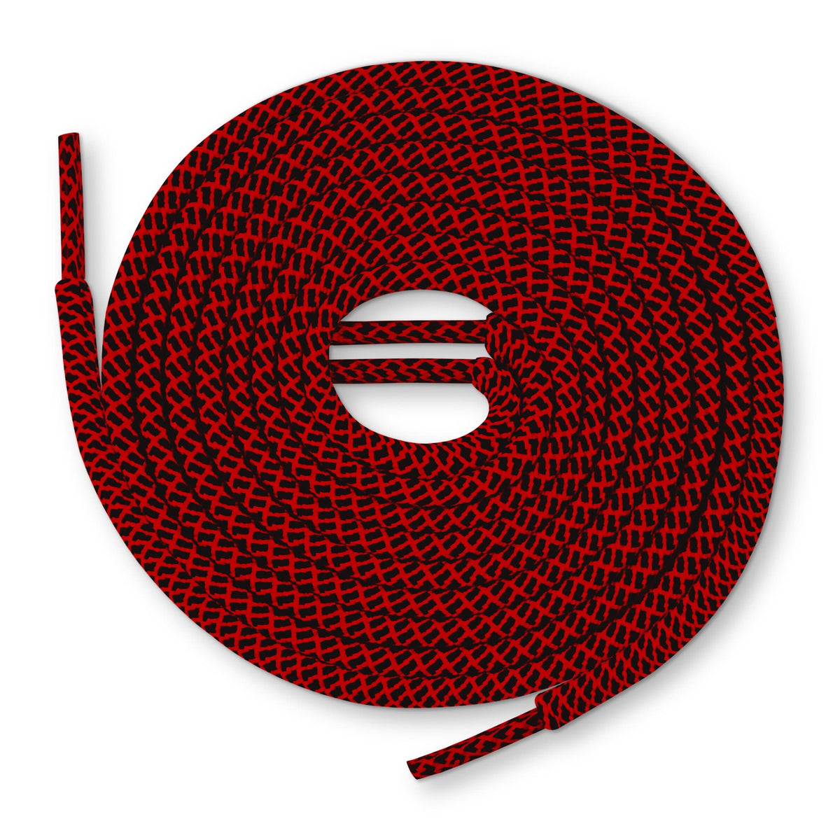 Red And Black Shoelaces | Rope Shoelaces | Stretchy Shoelaces - Lace Kings